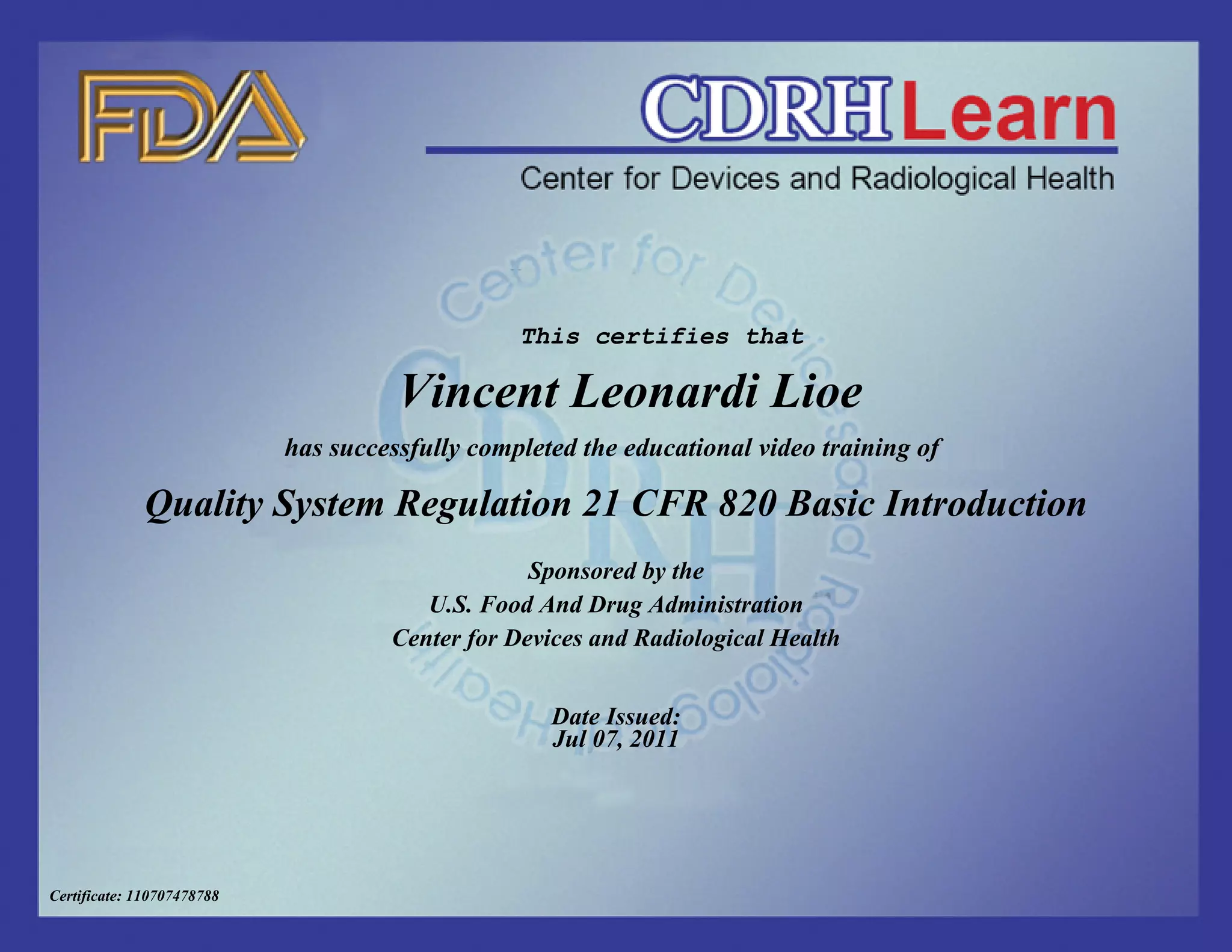 Vincent_certificate | PDF