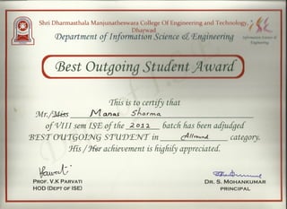best outgoing student | PDF