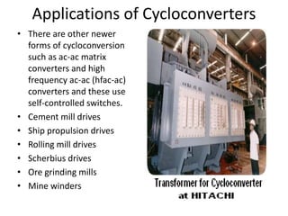 1-ф to 1-ф Cycloconverter ppt | PPTX
