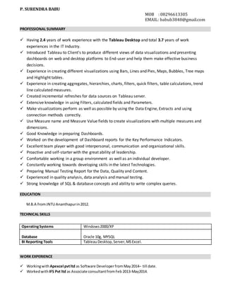 Surendra Resume | DOCX
