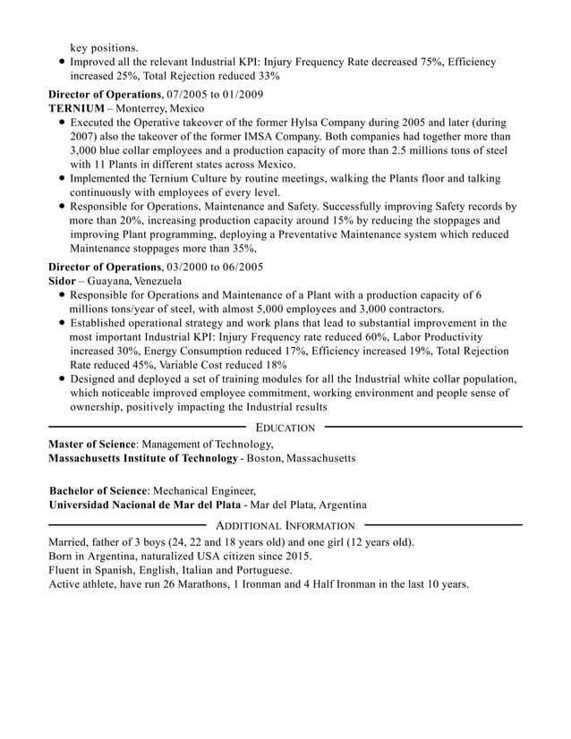 Alberto Agostini Resume 6 | PDF