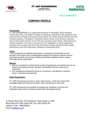 Company Profile ANP 2016 | PDF