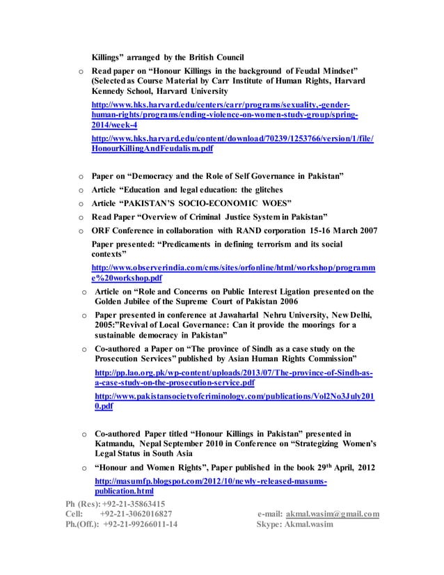 CV Akmal Wasim_001 | PDF | Free Download