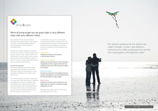 time4care-brochure | PDF | Eldercare | Family and Relationships