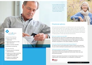 time4care-brochure | PDF | Eldercare | Family and Relationships