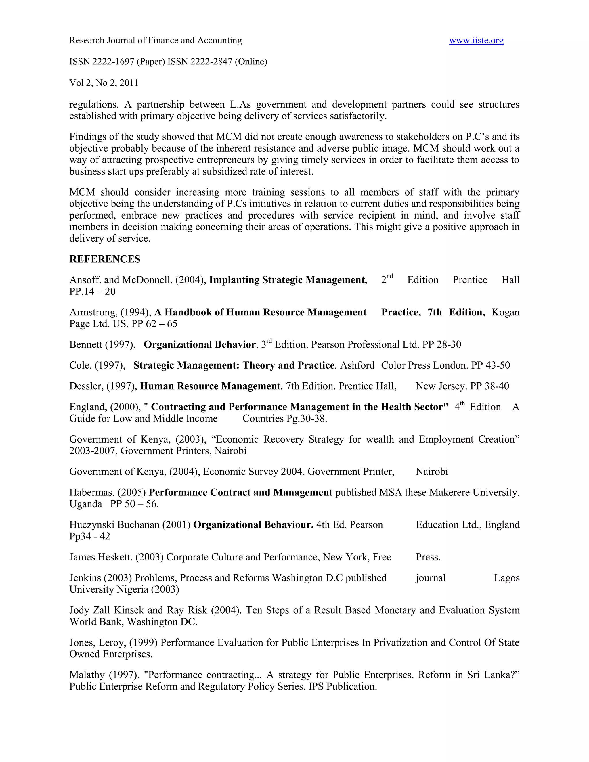 4 Factors Affecting Implementation Of Performance Contract Pdf