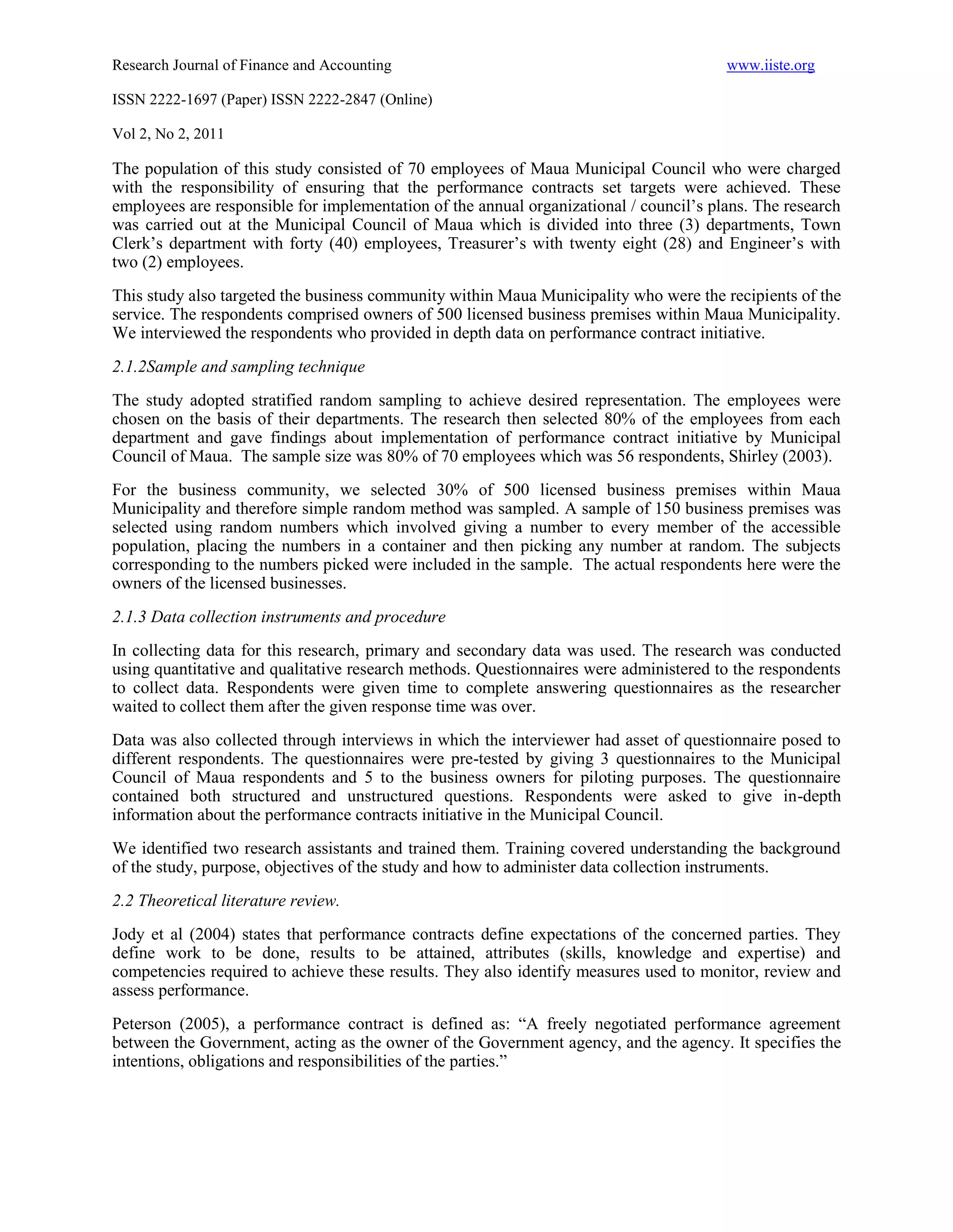 4 factors affecting implementation of performance contract | PDF