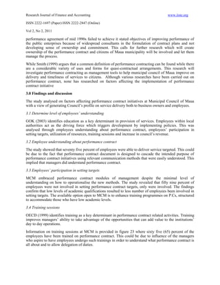 4 factors affecting implementation of performance contract | PDF