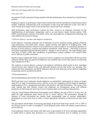 4 factors affecting implementation of performance contract | PDF