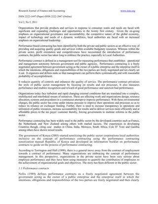 4 factors affecting implementation of performance contract | PDF