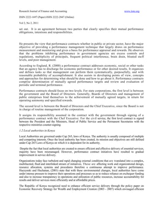 4 factors affecting implementation of performance contract | PDF