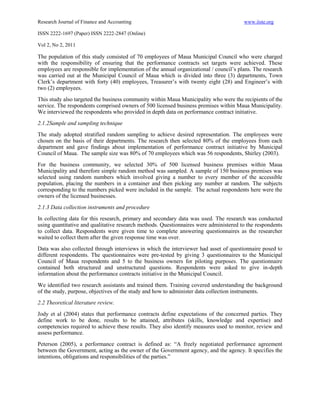 4 factors affecting implementation of performance contract | PDF