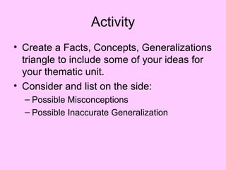 4 facts, concepts and generalizations jan 19 | PPT