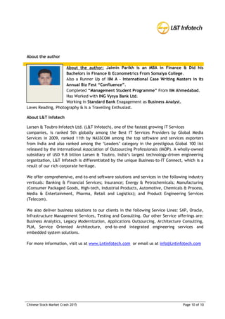 Whitepaper_Analyzing Crash of Chinese Economy 2015 | DOC