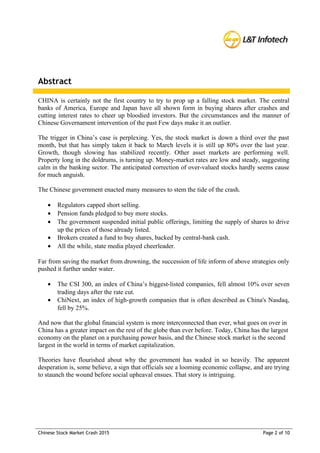 Whitepaper_Analyzing Crash of Chinese Economy 2015 | DOC