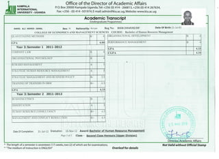 Academic transcript 2 | PDF