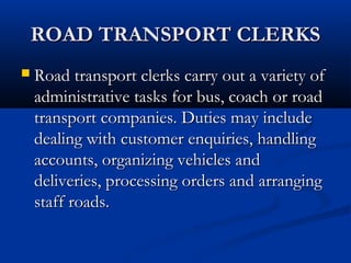 CAREER GUIDE IN TRANSPORTATION SECTOR | PPT