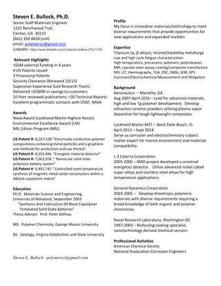 Bullock CV | PDF