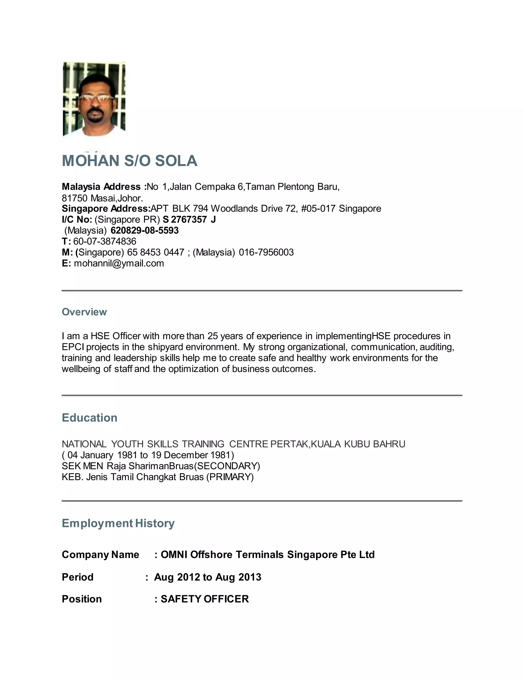 Mohan Resume (updated) | DOCX | Logistics | Business