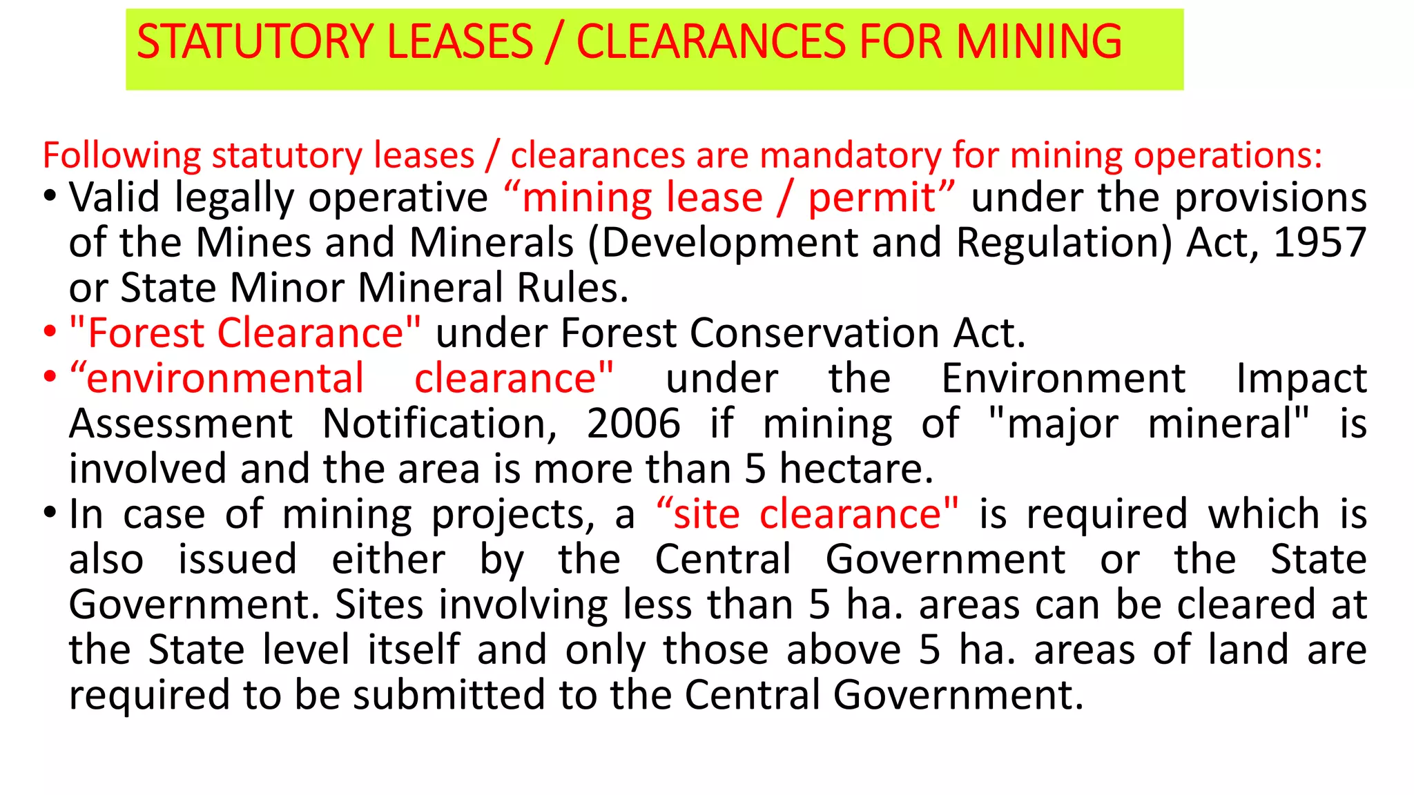 4. FOREST (CONSERVATION) ACT, 1980 LEGAL REGIME & IMLEMENTATION ...