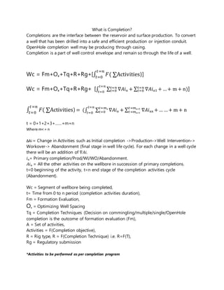 What is completion | DOCX | Technology & Computing