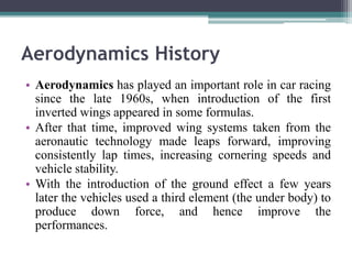 AUTOMOTIVE AERODYNAMICS | PPTX