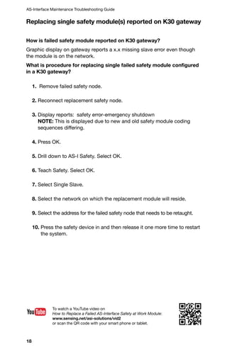 AS-I Maintenance & Troubleshooting Guide | PDF