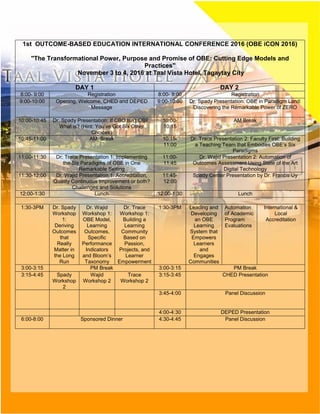OBE POSTER, BROCHURE, & PROGRAM FLOW (4) | PDF | Educational Assessment | Education