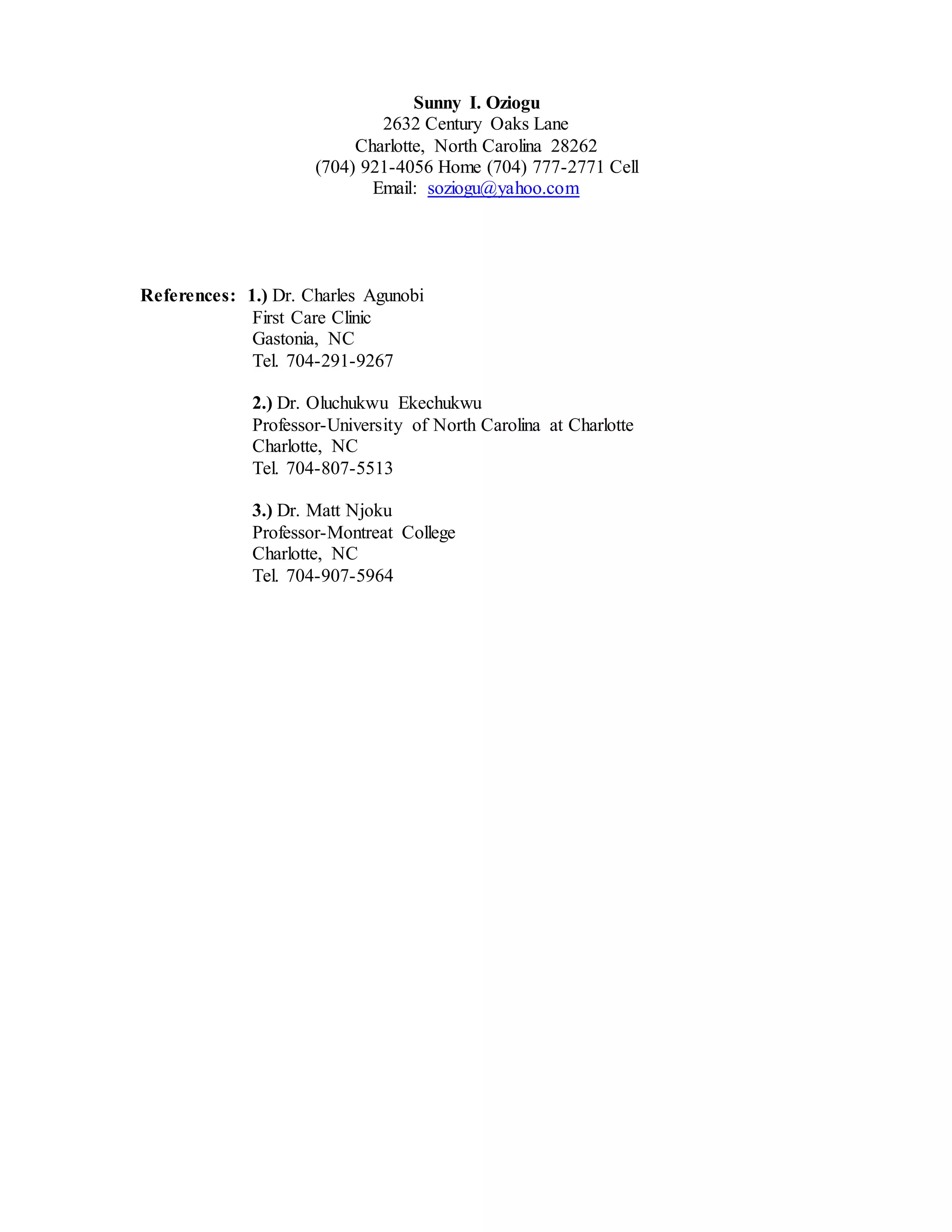 Sunny's resume | DOCX