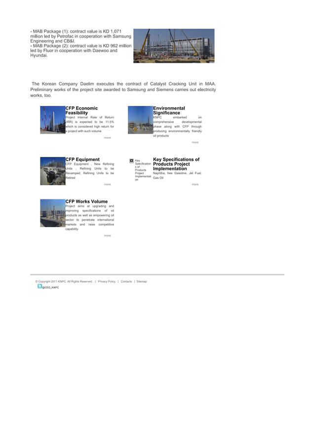 KNPC-CFP | PDF | Power and Energy Industry | Industries