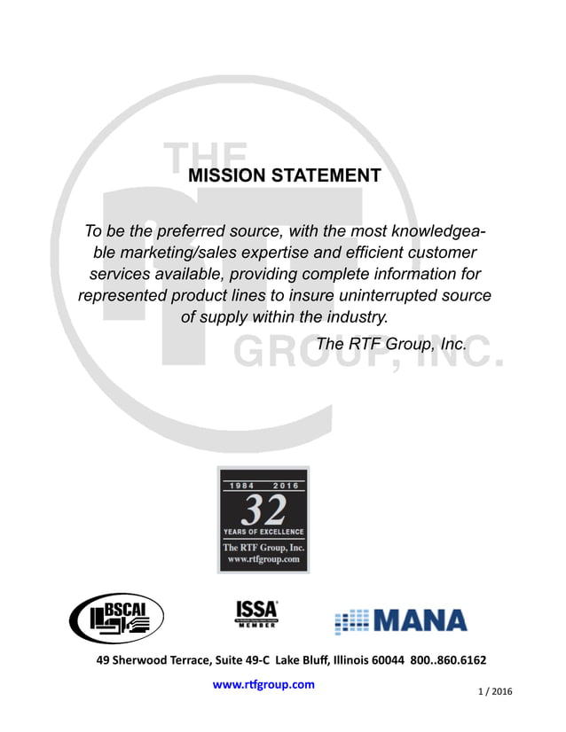 RTF GROUP 2016 LINE CARD A | PDF