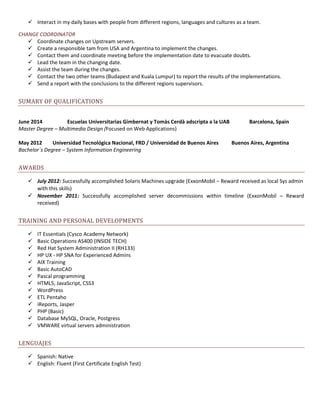 Maria Paula Garcia Pereira - English CV | PDF | Computing | Technology ...