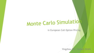 Monte carlo simulation | PPTX