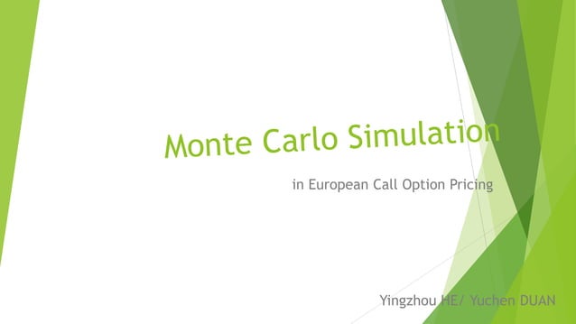 Monte carlo simulation | PPTX