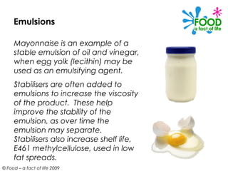 Functions of colloidal systems in Food Products | PPT