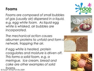 Functions of colloidal systems in Food Products | PPT