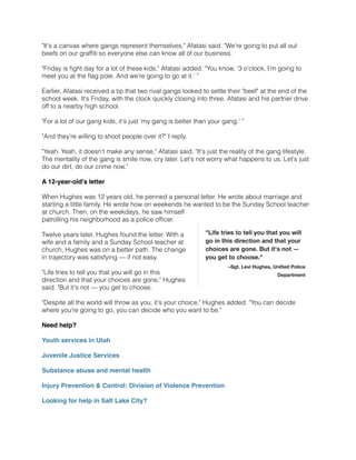 Kids and crime- Utah's teens lead serious crime lists | PDF