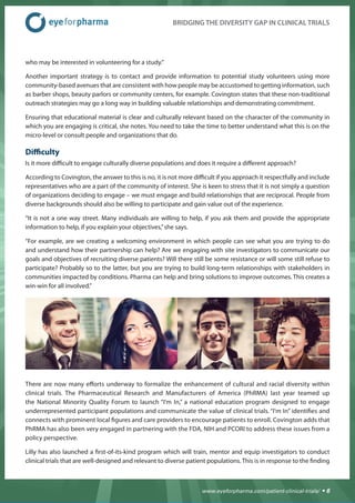 Bridging the diversity gap in Clinical Trials | PDF