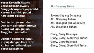 Lagu-lagu sekolah minggu anak rohani kristen | PPTX