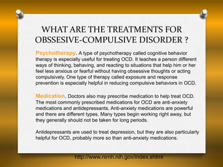 OBSSESIVE-COMPULSIVE DISORDER | PPT