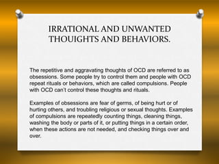 OBSSESIVE-COMPULSIVE DISORDER | PPT