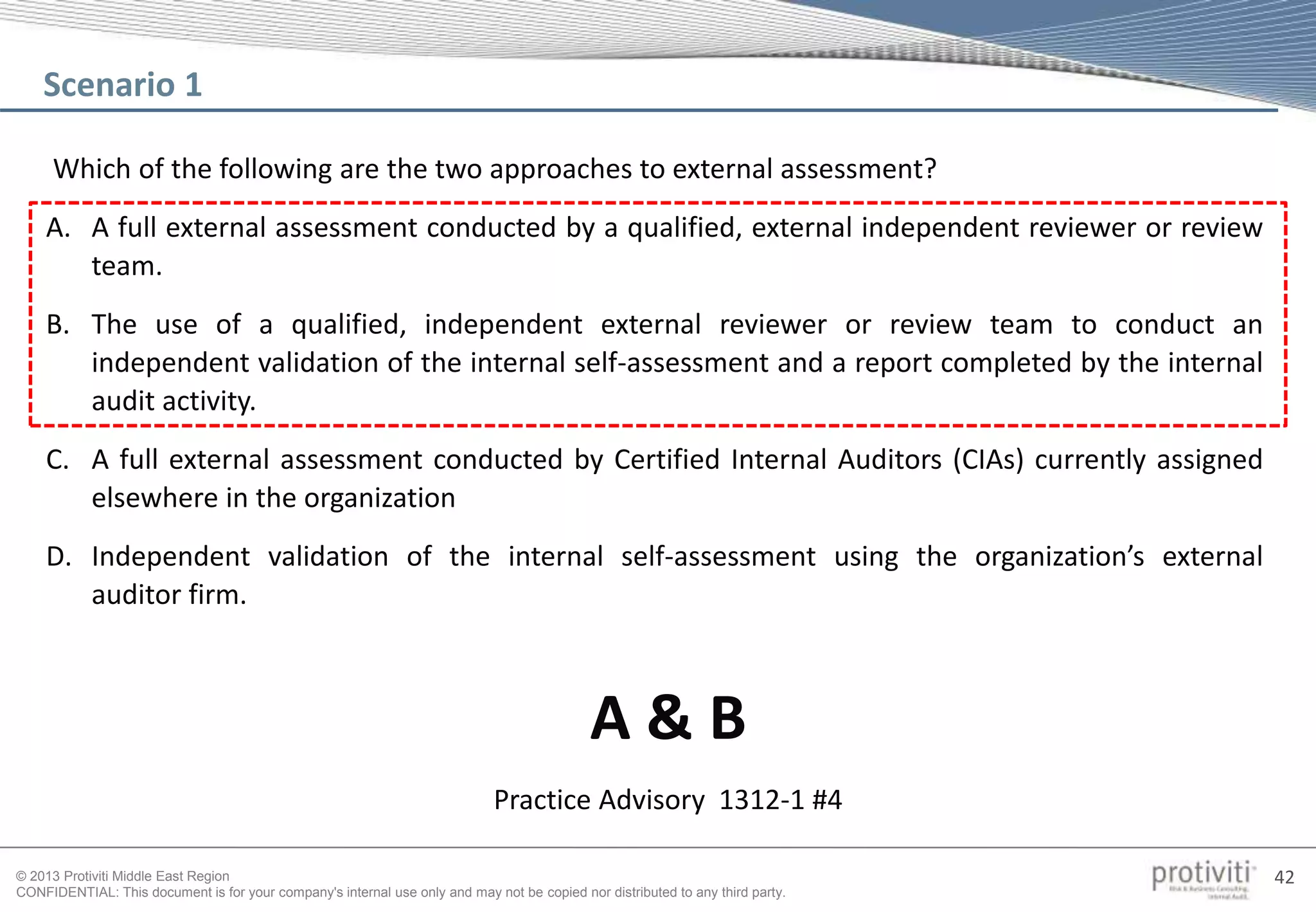 Internal Audit Quality Assessment | PPSX