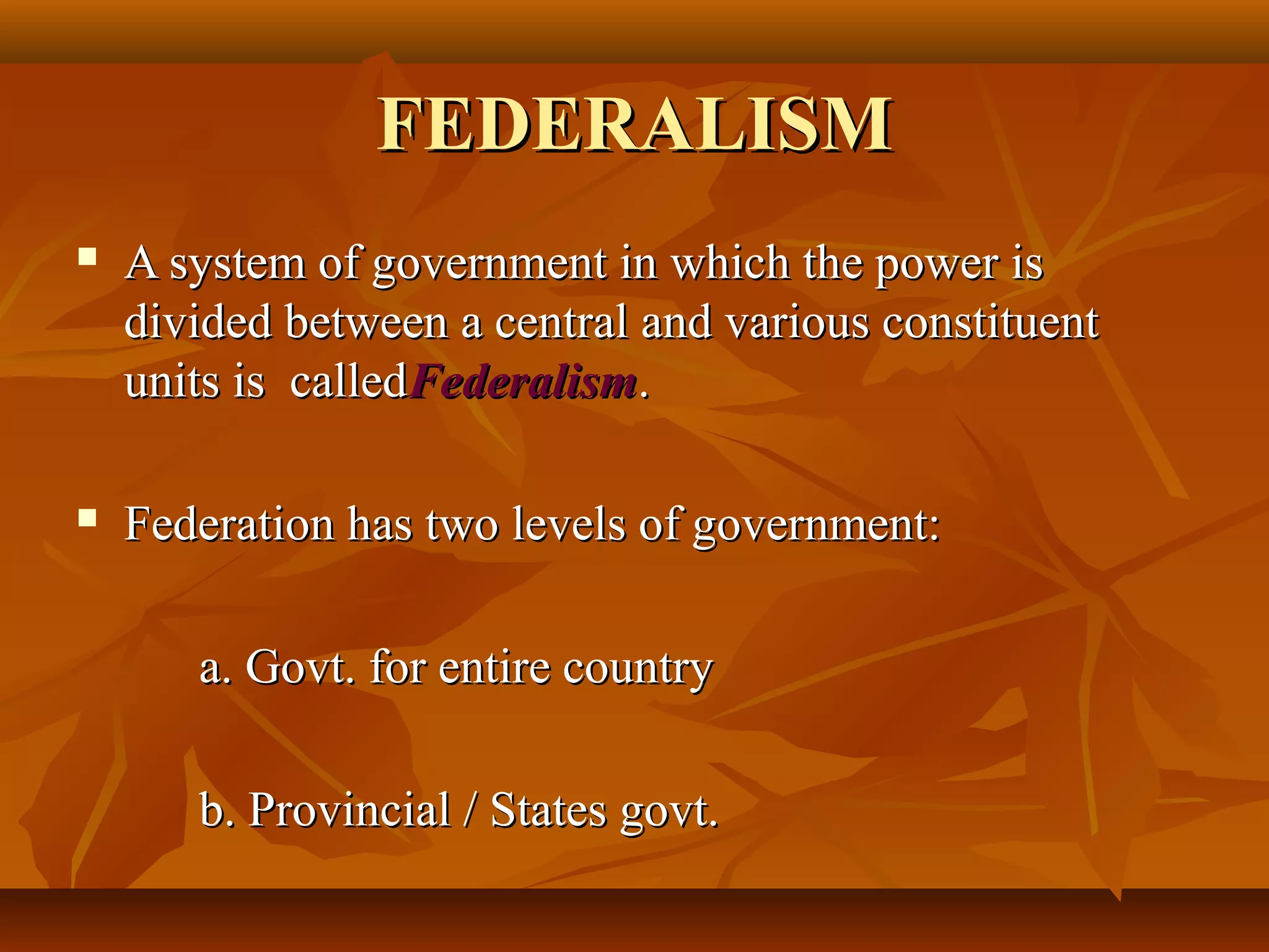 4 federalism revision | PPT