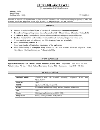 Saurabh Resume | DOCX