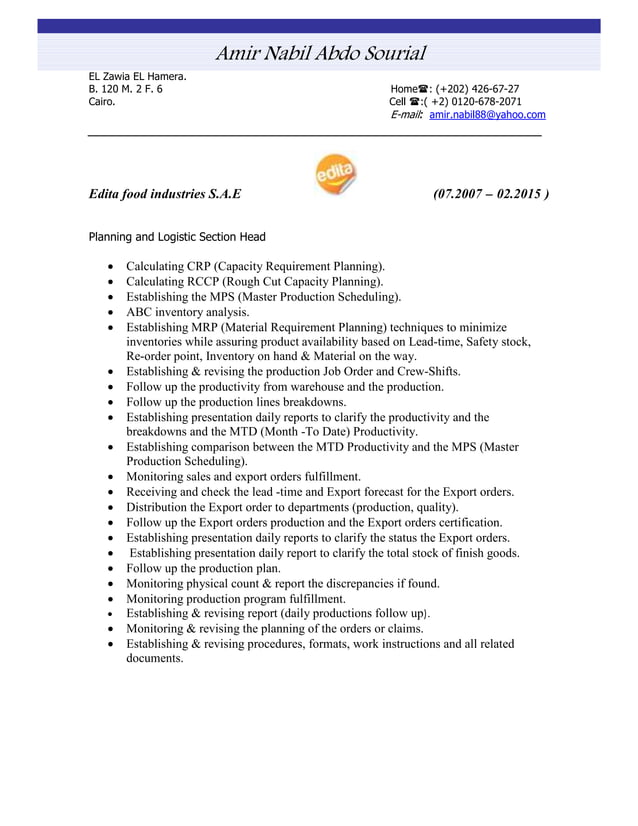 Amir Nabil Abdo C.V | PDF