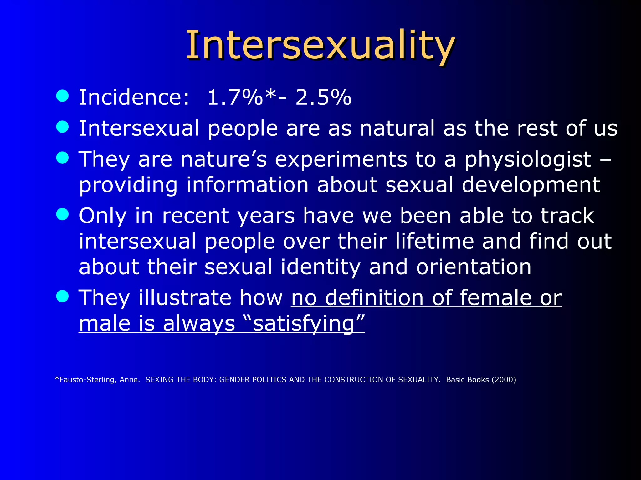 4 Female Male Chromosomal Intersex | PPT