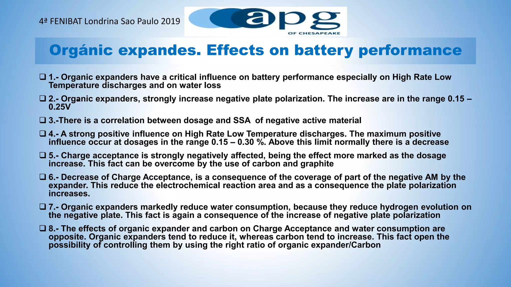 Expanders for battery | PPTX
