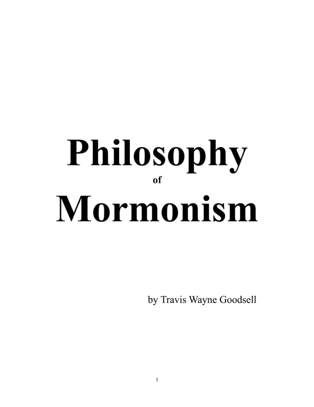 Old Files Philosophy of Mormonism | PDF