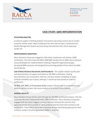 QMS-Implementation | PDF | Sales | Business