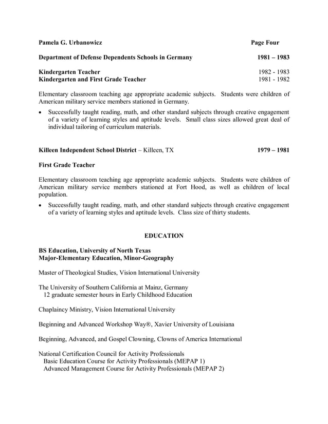 Pamela Urbanowicz | PDF | Professional School | Postgraduate Education